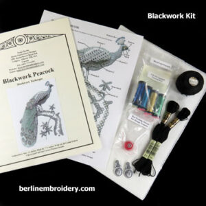 Blackwork Peacock – Berlin Embroidery Designs