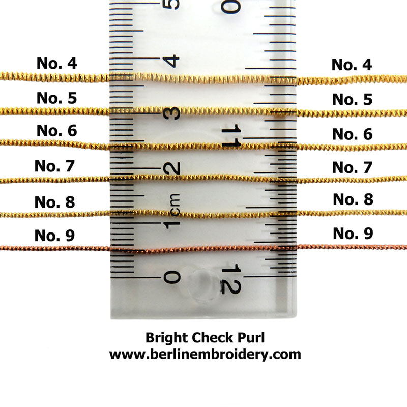 Bullion – Bright Check Purl – Berlin Embroidery Designs