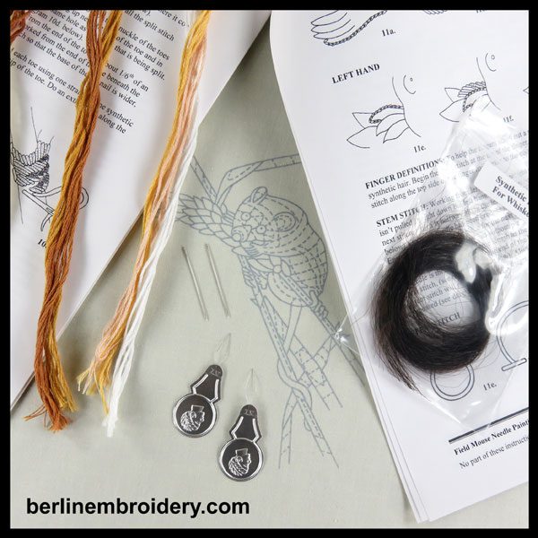 Needle Painting Field Mouse Kit – Berlin Embroidery Designs
