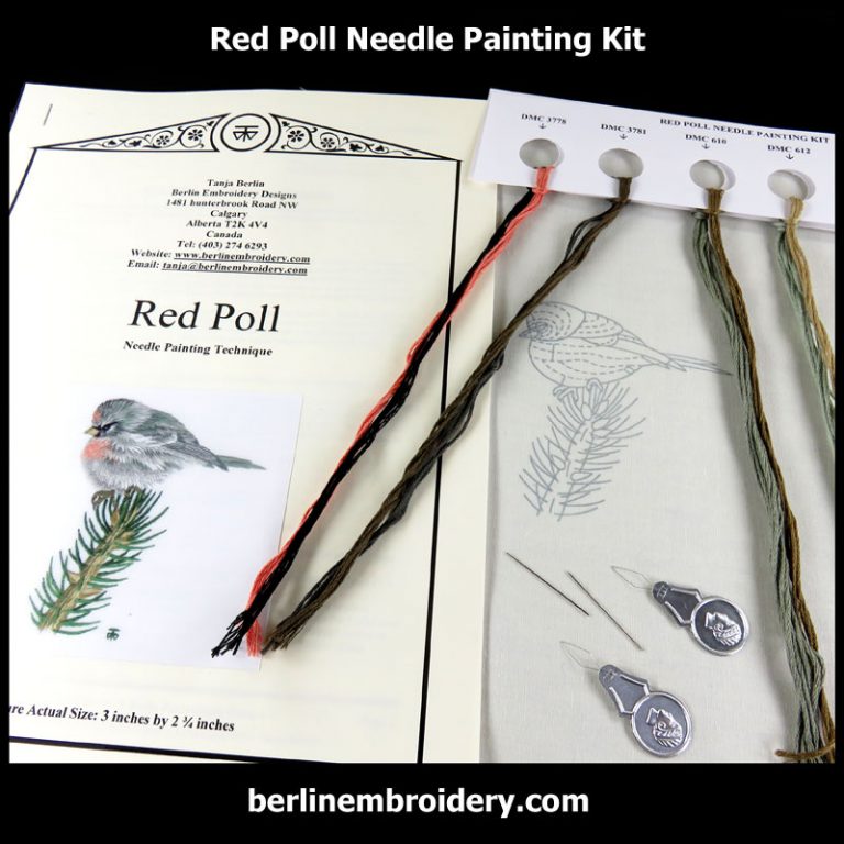 Needle Painting Red Poll Kit – Berlin Embroidery Designs
