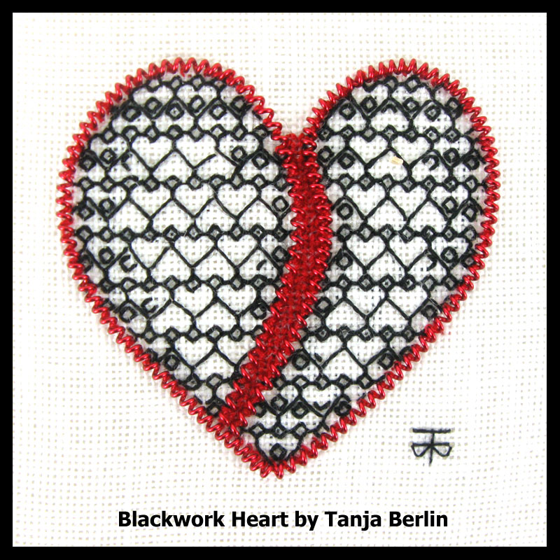 Blackwork Hearts PDF File – Berlin Embroidery Designs