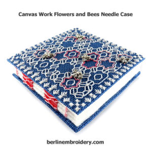 Canvas Work Flowers and Bees Case – Berlin Embroidery Designs