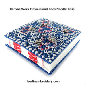 Canvas Work Flowers and Bees Case – Berlin Embroidery Designs