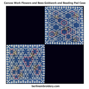 Canvas Work Flowers and Bees Case – Berlin Embroidery Designs